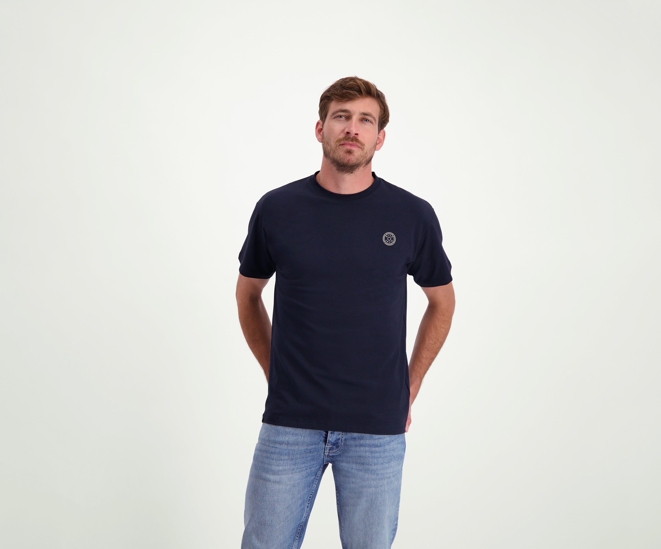 The N01 Tee Navy - Blue Rivet Jeans